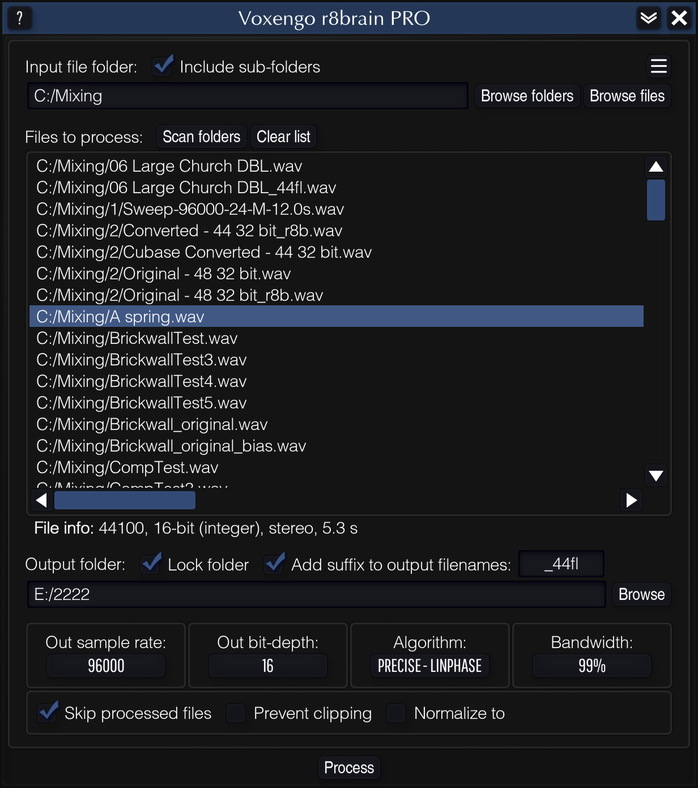 Voxengo r8brain PRO - Sample Rate Converter, Professional