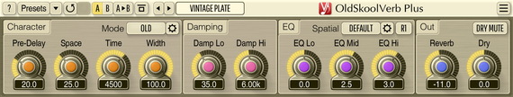 Voxengo OldSkoolVerb - Free Vintage Reverb Plugin VST, AU, AAX