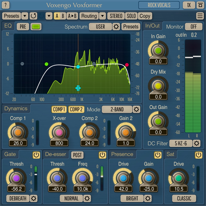 Voxengo Voxformer - Vocal Processing Plugin VST, AU, AAX