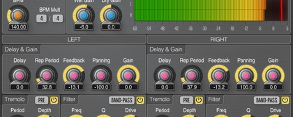 Multi-Feature Stereo Delay Effect Plugin [VST, AU, AAX] - Tempo Delay ...
