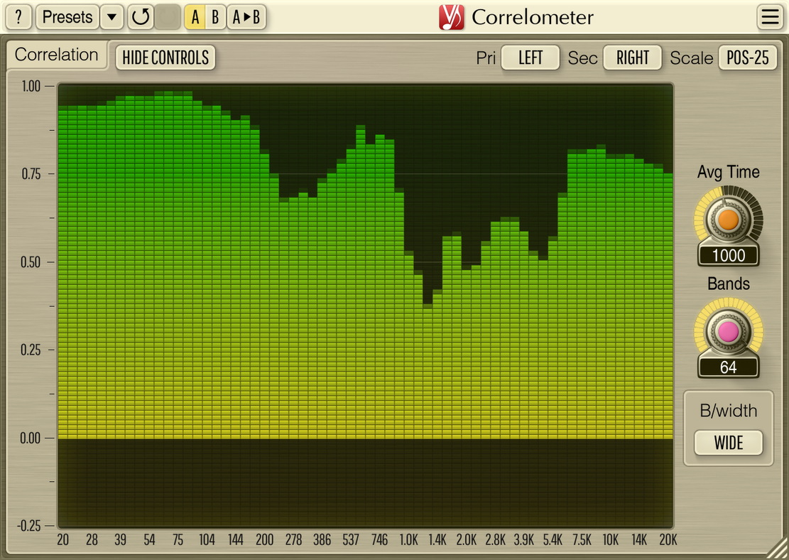 Voxengo Correlometer - Multi-Band Correlation Meter Plugin VST, AU, AAX