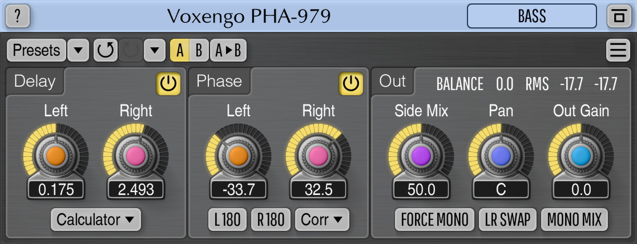 Voxengo PHA-979 - Phase Alignment Plugin VST, AU, AAX