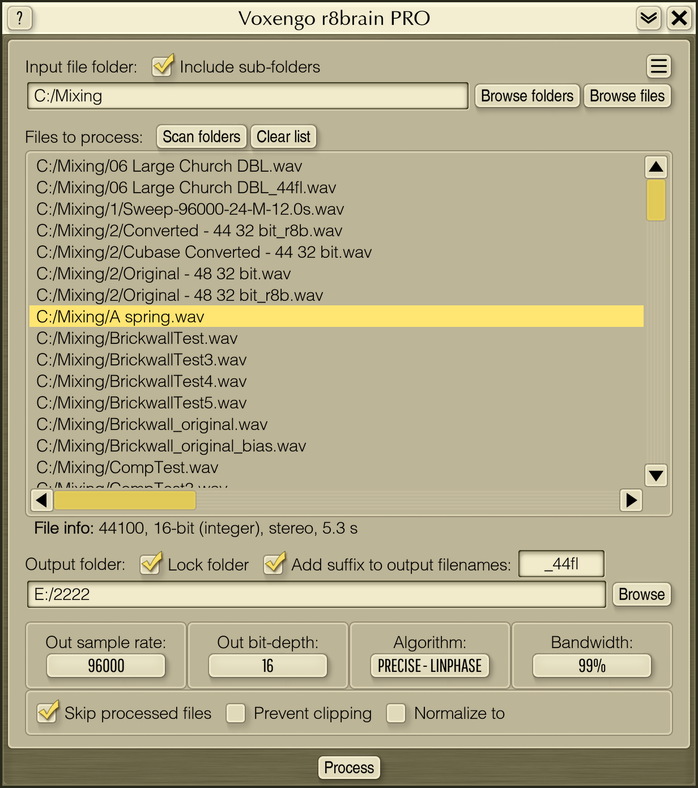 Voxengo r8brain PRO - Sample Rate Converter, Professional
