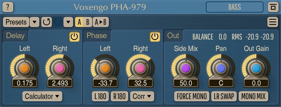Voxengo PHA-979 - Phase Alignment Plugin VST, AU, AAX