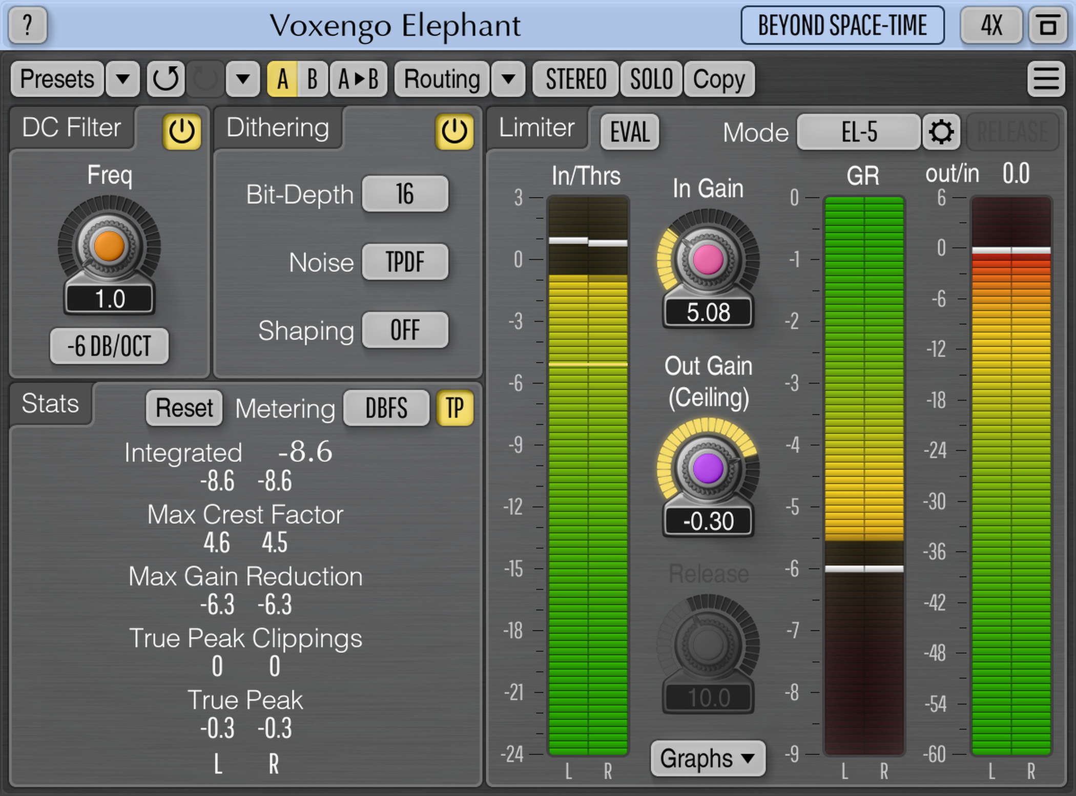 Voxengo Elephant 5.2 mastering limiter plugin released - Press Release ... Voxengo Elephant 5.2 mastering limiter plugin released - Press Release ...