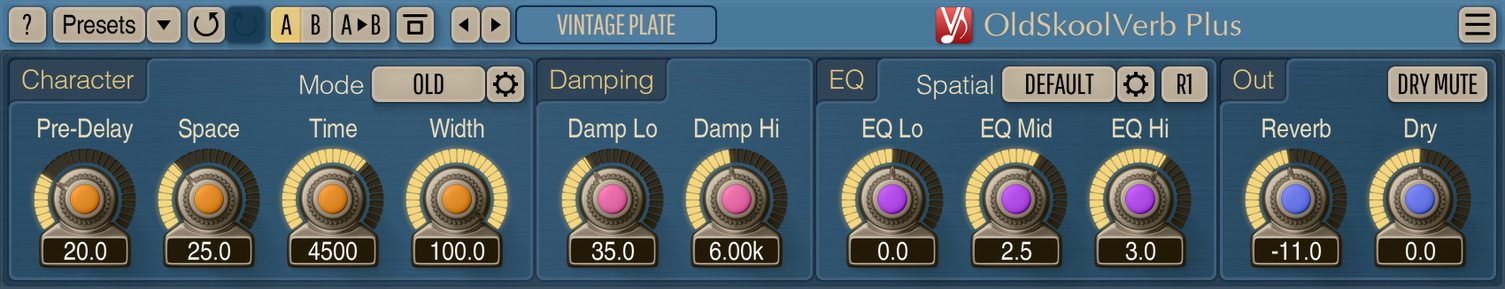 Voxengo OldSkoolVerb Plus - Reverb Plugin with a Vintage Vibe VST, AU, AAX