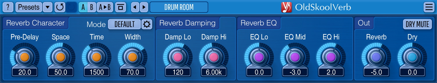 Voxengo OldSkoolVerb - Free Vintage Reverb Plugin VST, AU, AAX