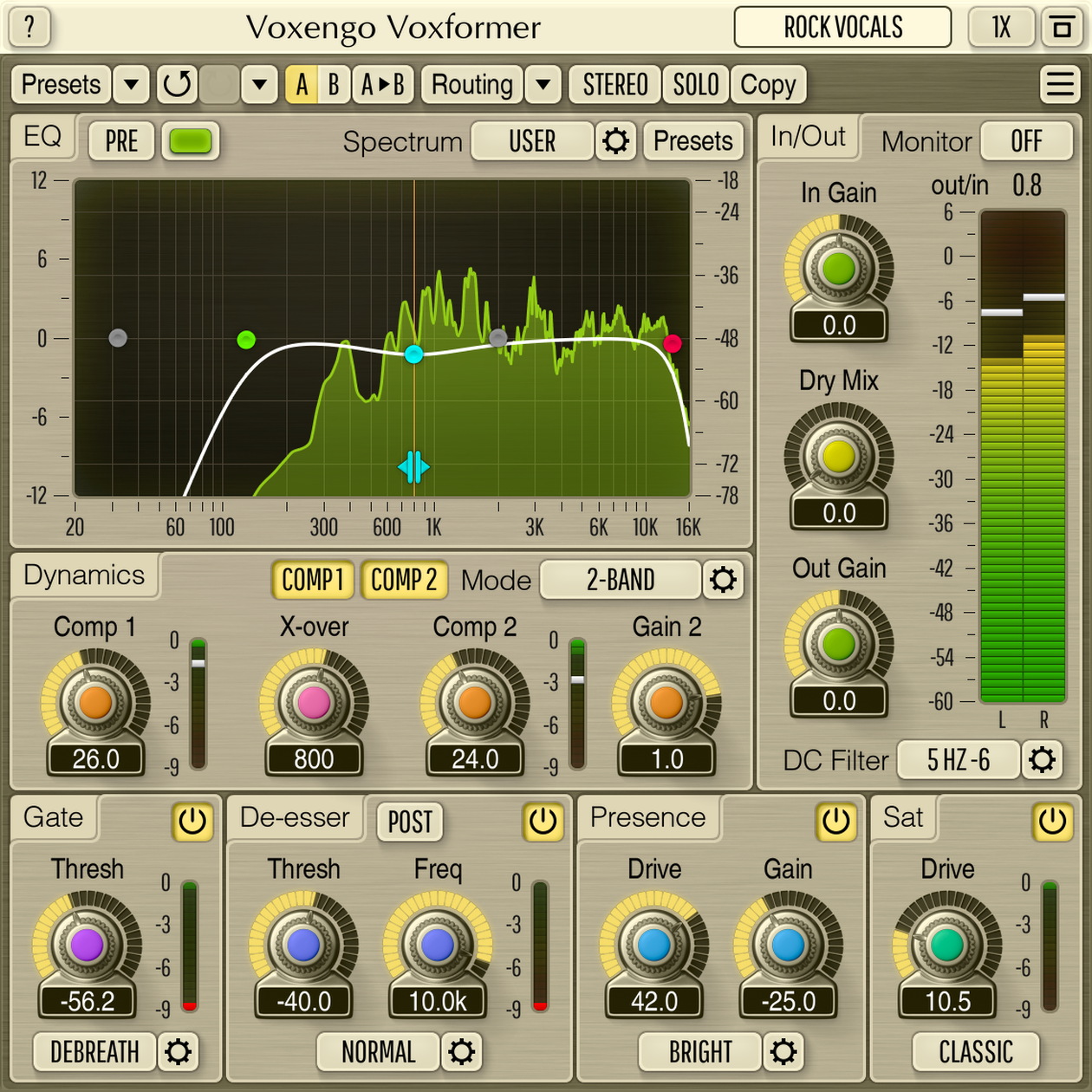Voxengo Voxformer - Vocal Processing Plugin VST, AU, AAX