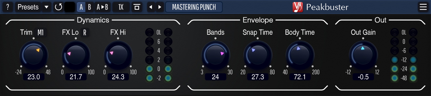 Voxengo Peakbuster - Transient Booster and Smoother Plugin VST, AU, AAX