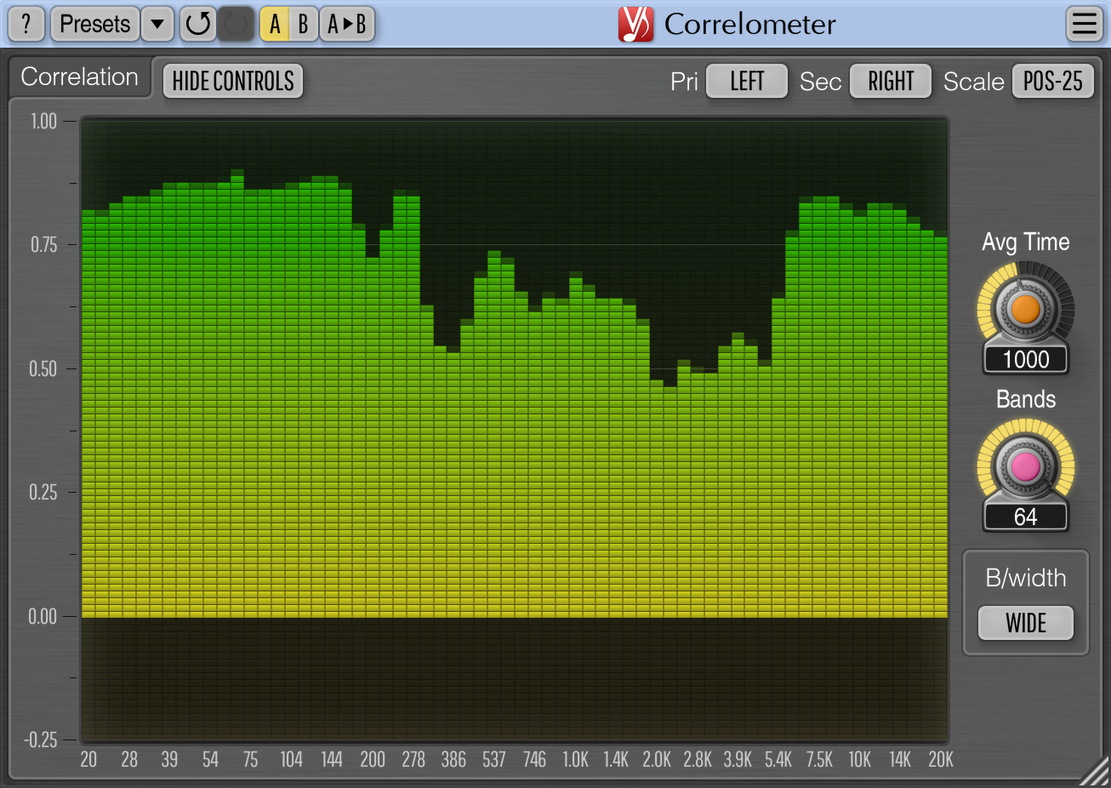Voxengo Correlometer - Multi-Band Correlation Meter Plugin VST, AU, AAX