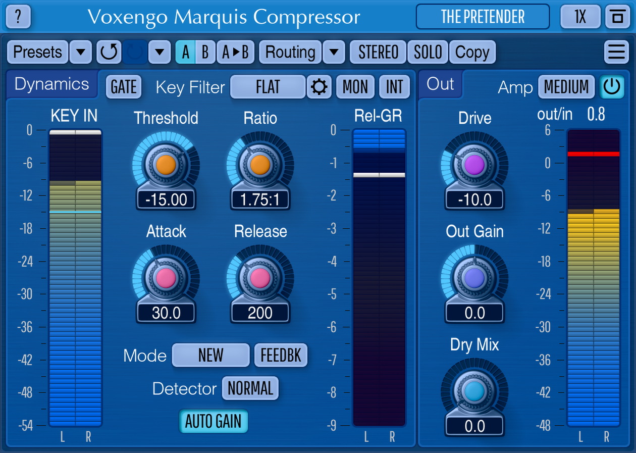 Voxengo Marquis Compressor - Tube Compressor Plugin, Universal VST, AU, AAX