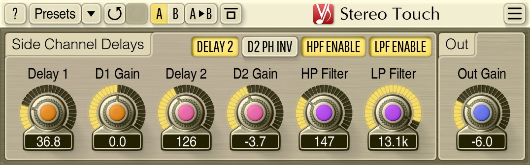 Voxengo Stereo Touch - Free Stereo-Widener Effect Plugin VST, AU, AAX