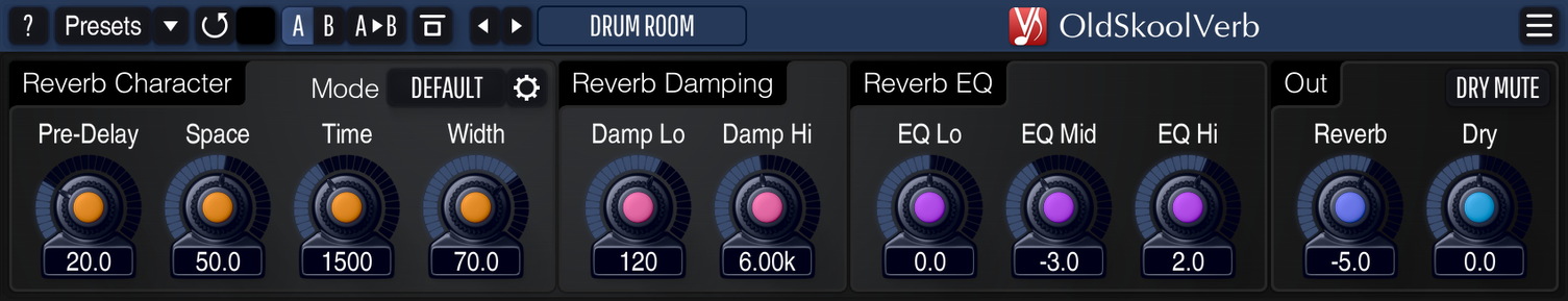 Voxengo OldSkoolVerb - Free Vintage Reverb Plugin VST, AU, AAX