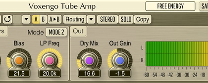 Voxengo Tube Amp - Free Tube/Valve Overdrive Plugin VST, AU, AAX