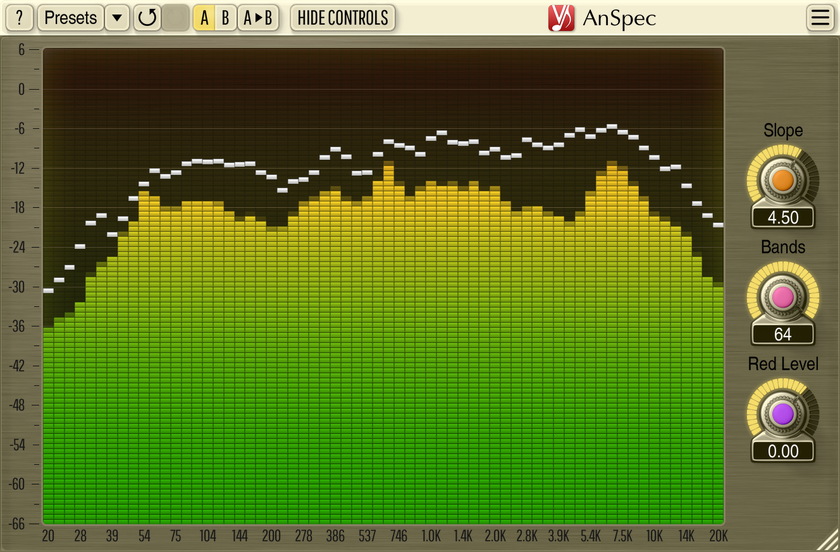 Voxengo AnSpec - Analog Spectrum Analyzer Plugin VST, AU, AAX