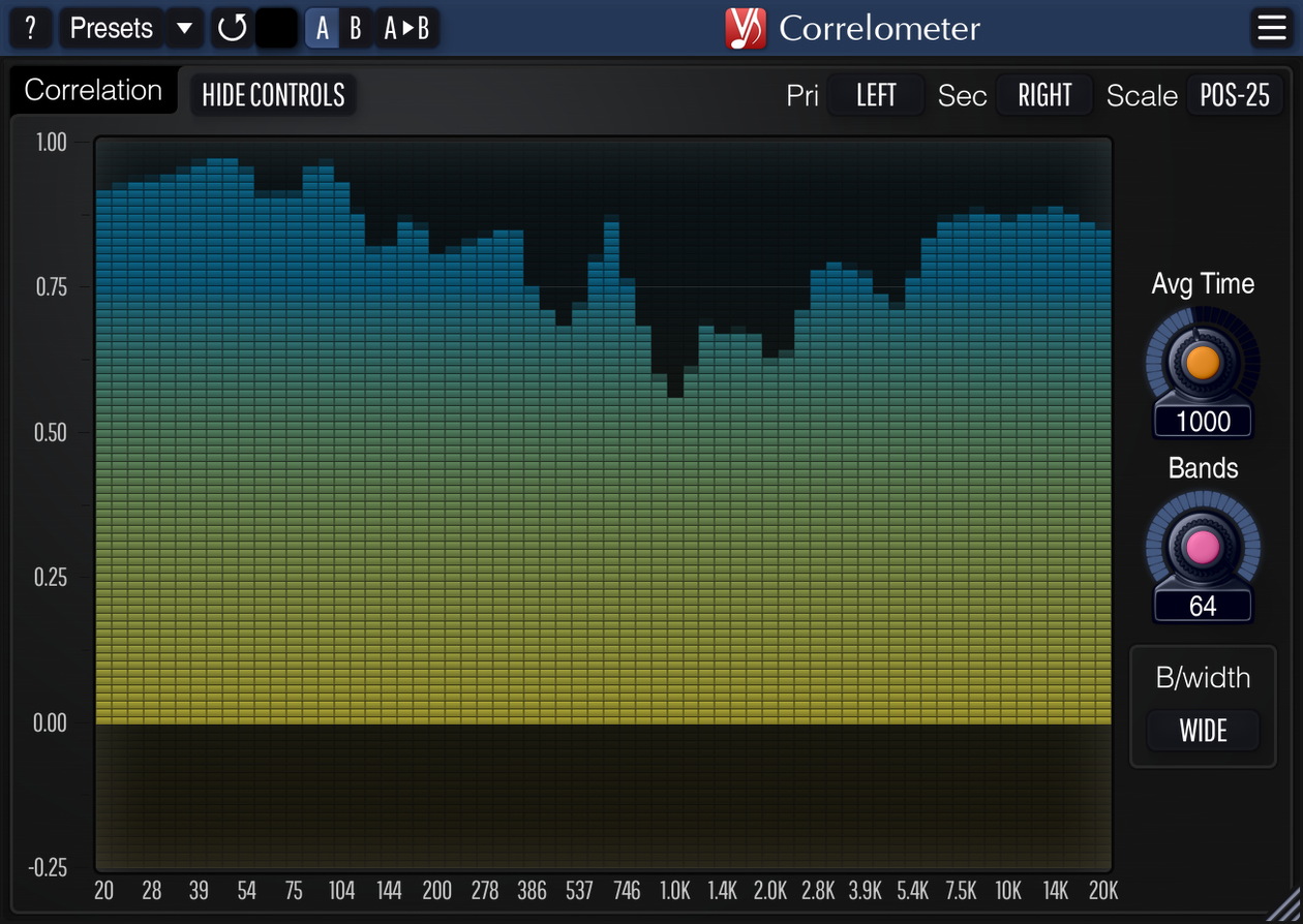 Voxengo Correlometer - Free Multiband Correlation Meter VST, AU, AAX