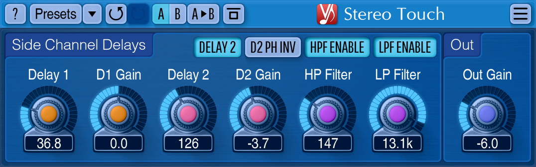 Voxengo Stereo Touch - Free Stereo-Widener Effect Plugin VST, AU, AAX