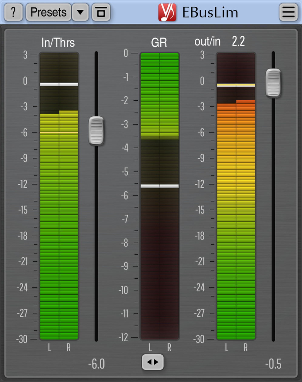 Voxengo EBusLim - Easy Peak Limiter Plugin VST, AU, AAX